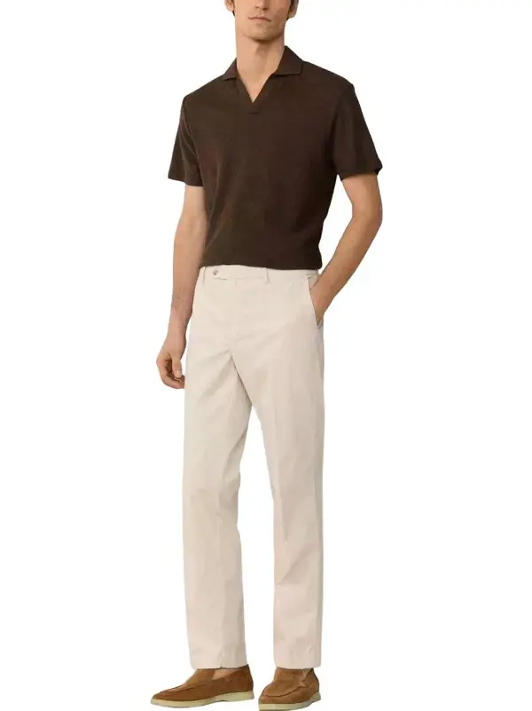 HACKETT LONDON Sanderson Tailored-fit Trousers - Neutrals