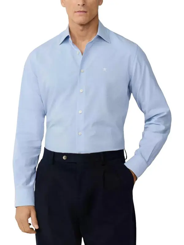 HACKETT LONDON Cutaway-collar Shirt - Brown