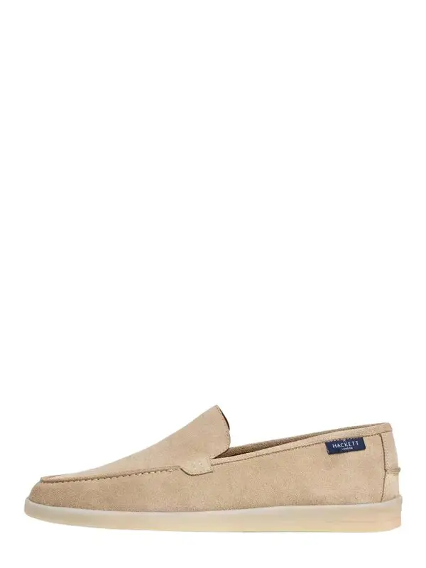 HACKETT LONDON Martins Suede Loafers - Neutrals