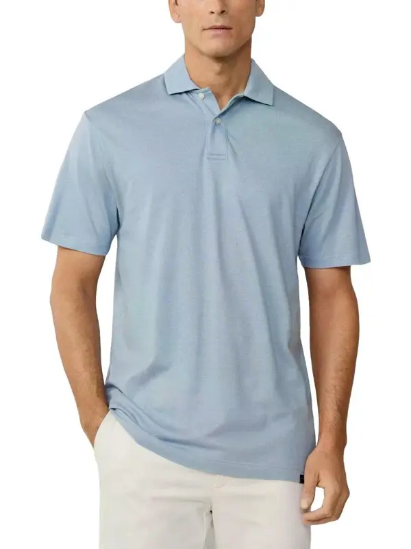 HACKETT  Travel Pique Polo Shirt - Blue