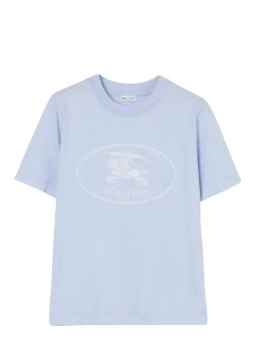 Burberry Embroidered Knight Logo T-shirt - Jacaranda