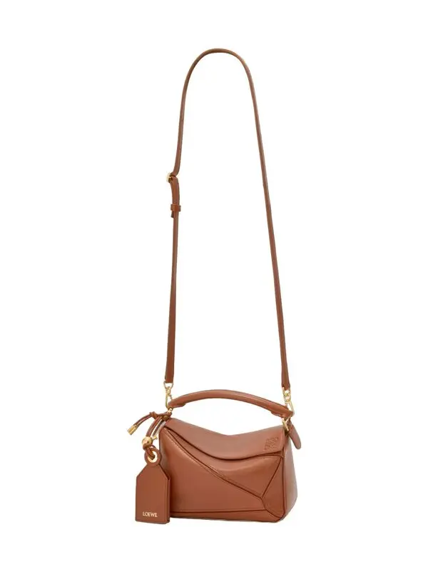 Loewe Mini Featherlight Puzzle Bag - Walnut