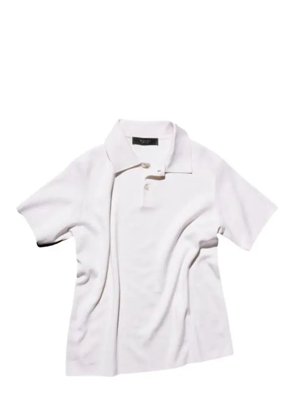 Gucci Silk Cotton Polo Shirt With Embroidery - Ivory