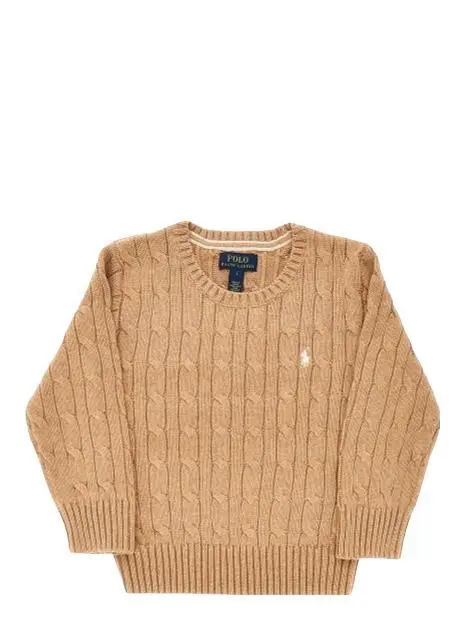 Ralph Lauren Long-sleeved Crew Neck Knit Sweater - Nude