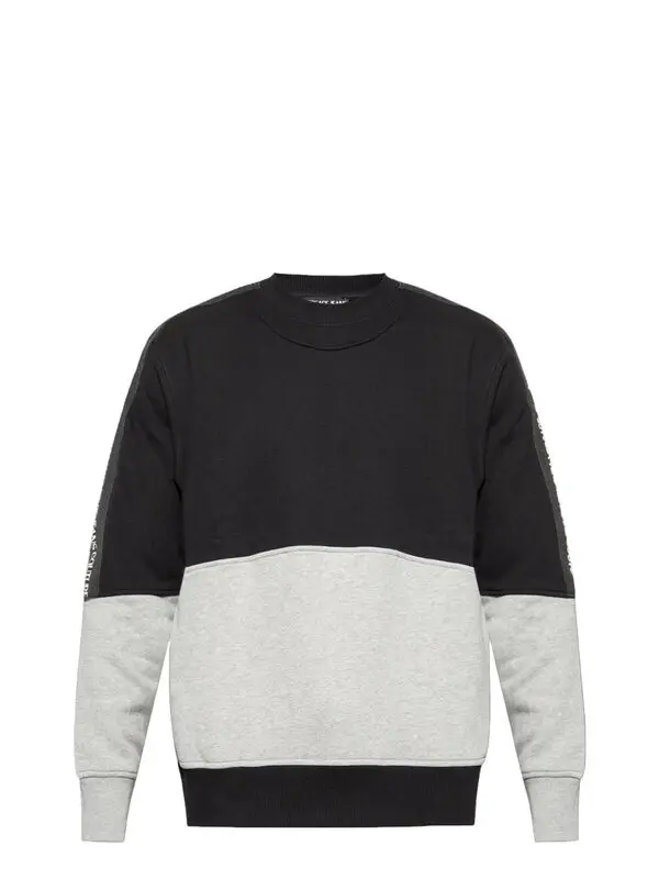 Versace Two-tone Crewneck Sweatshirt - Black