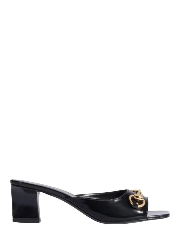 Gucci Signora Slide Sandal With Horsebit Detail - Black