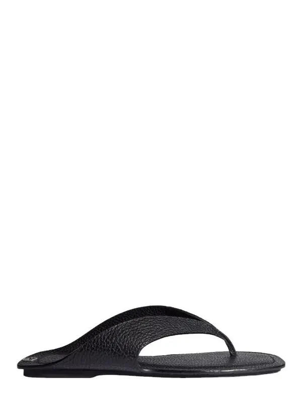 Gucci Thong Sandals With Interlocking G Detail - Black