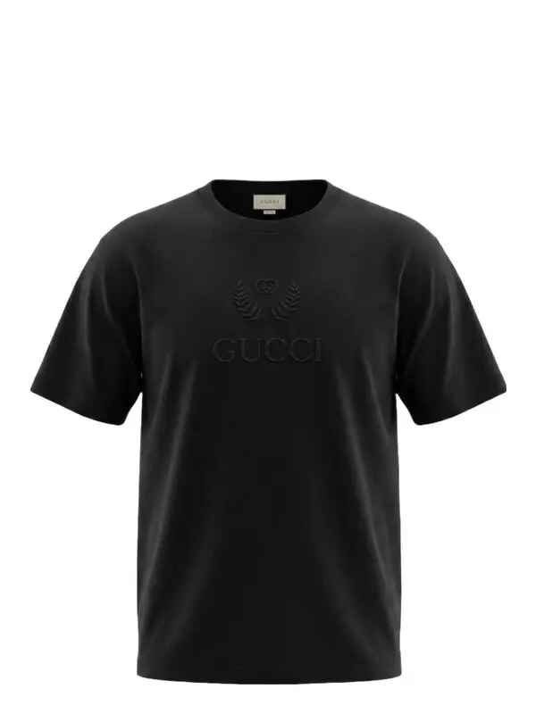 Gucci Cotton Jersey T-shirt With Embroidery - Black