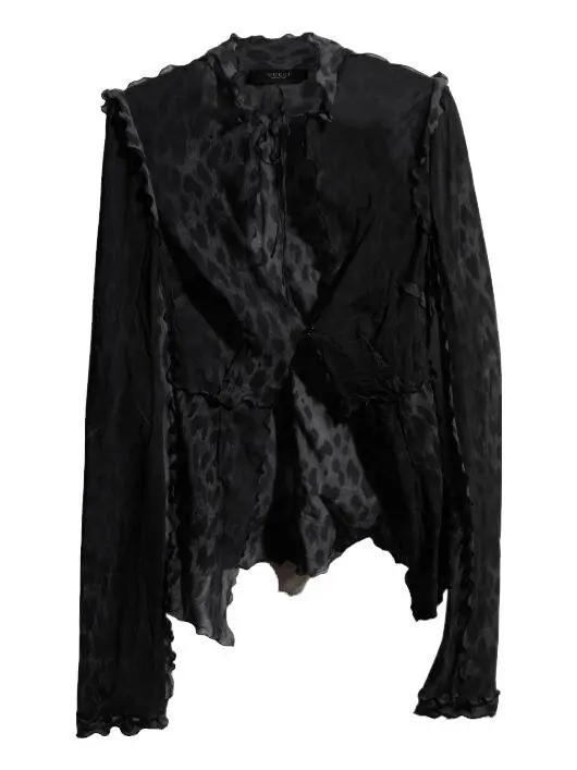 Gucci Printed Silk Blend Shirt - Black