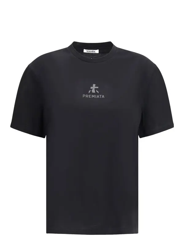 Premiata Logo Printed T-shirt - Black