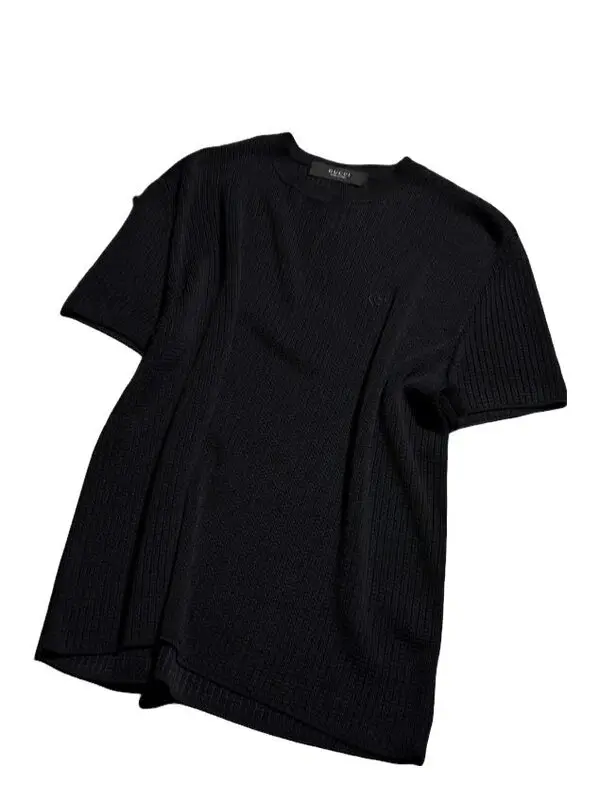 Gucci Technical Knit Fabric T-shirt - Black