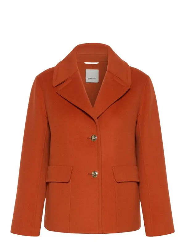 Max Mara Sissy Single-breasted Coat - Orange