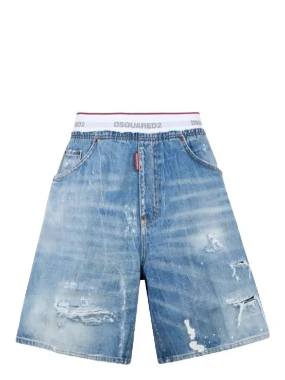 Dsquared2 Denim Shorts - Blue