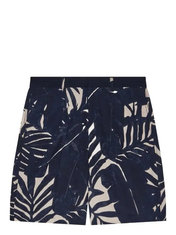 Emporio Armani Patterned Bermuda Shorts - Black