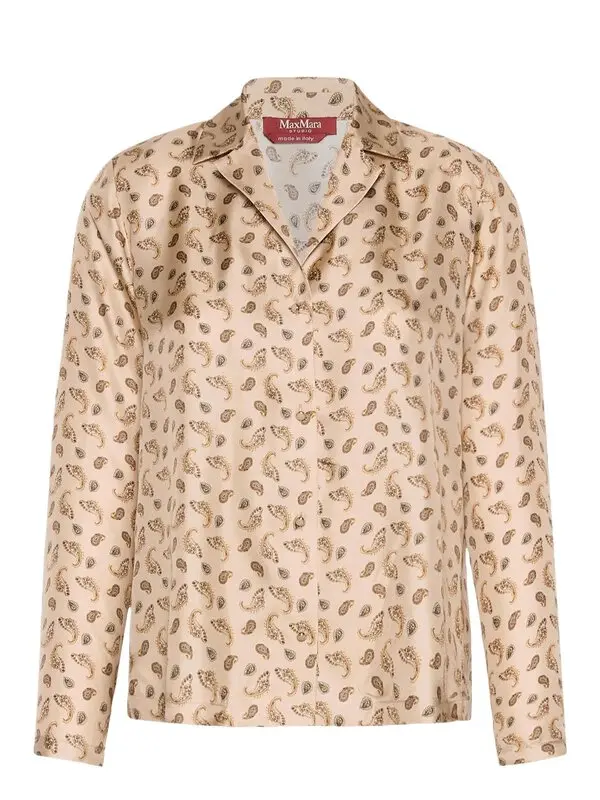Max Mara Paisley Printed Shirt - Beige