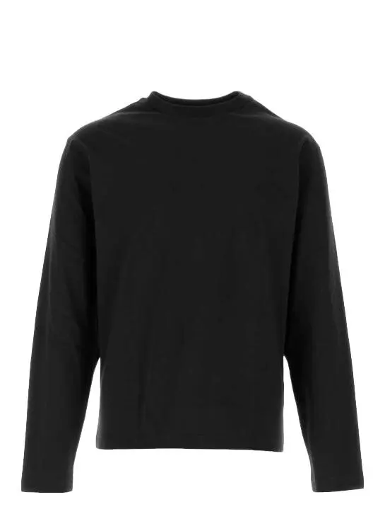 JIL SANDER Long-sleeve Cotton T-shirts - Black