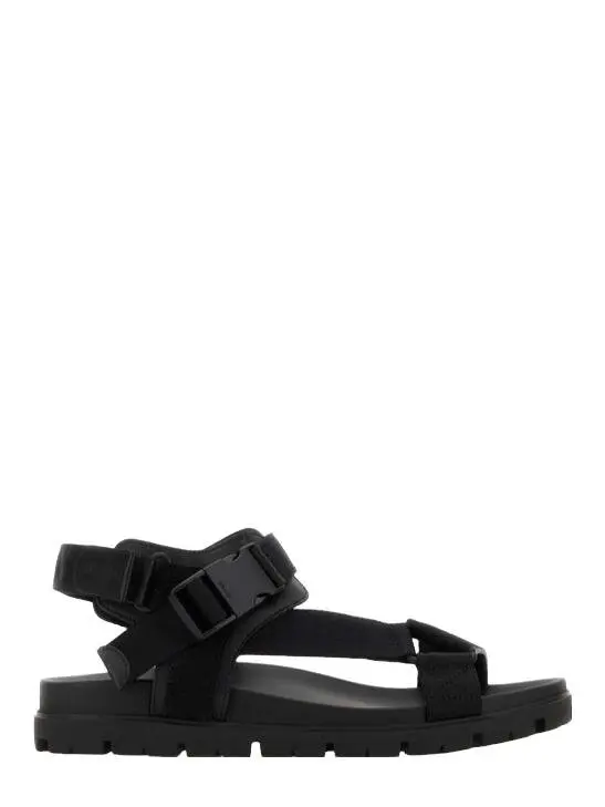 Prada Buckled Strappy Sandals - Black