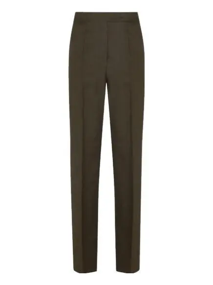 Max Mara Pleated Trousers - Green