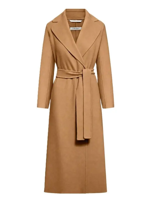Max Mara Poldo Belted Long Coat - Camel