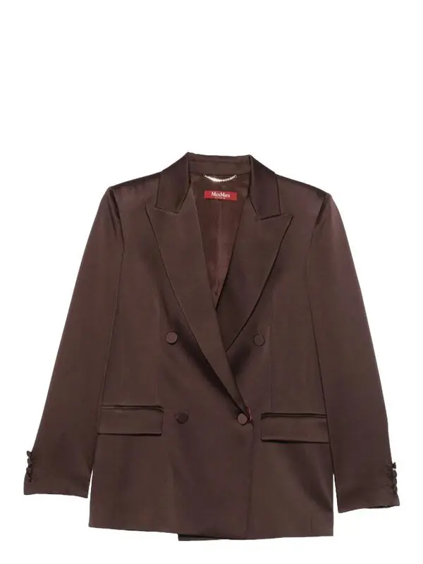 Max Mara Long-sleeved Blazer - Dark Brown