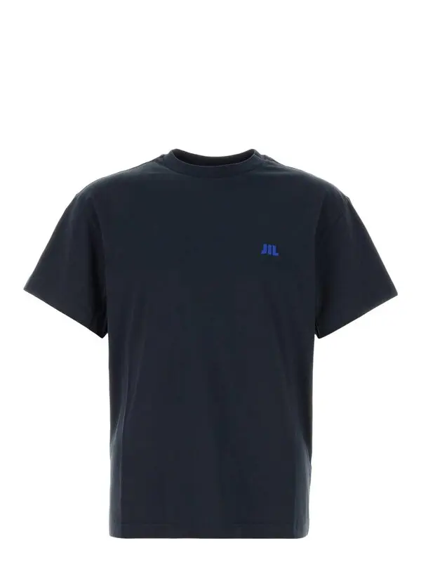 JIL SANDER Logo-embroidered T-shirt - Black