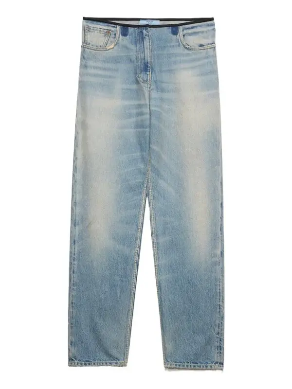 Prada Washed Denim Jeans - Navy