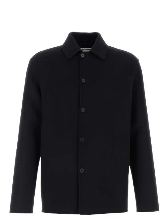 JIL SANDER Long-sleeve Collared Jacket - Black