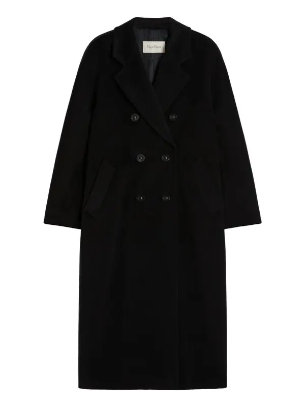 Max Mara Double-breasted Belted Coat - Black