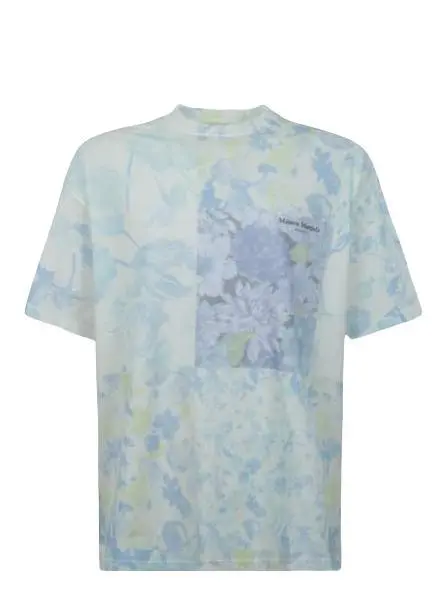 MAISON MARGIELA Patchwork Floral Oversized T-shirt - Gray