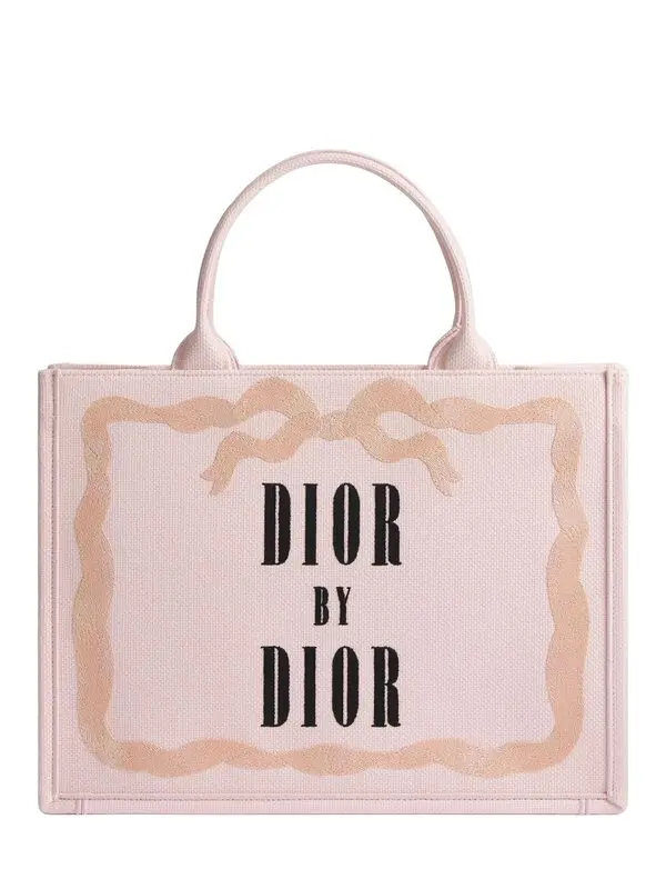 Dior Medium Book Tote With Strap - Pink