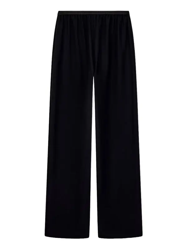Emporio Armani Techno Cady Wide-leg Trousers - Black