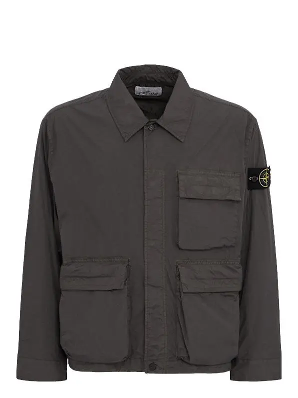 Stone Island Logo Nylon Field Jacket - Black