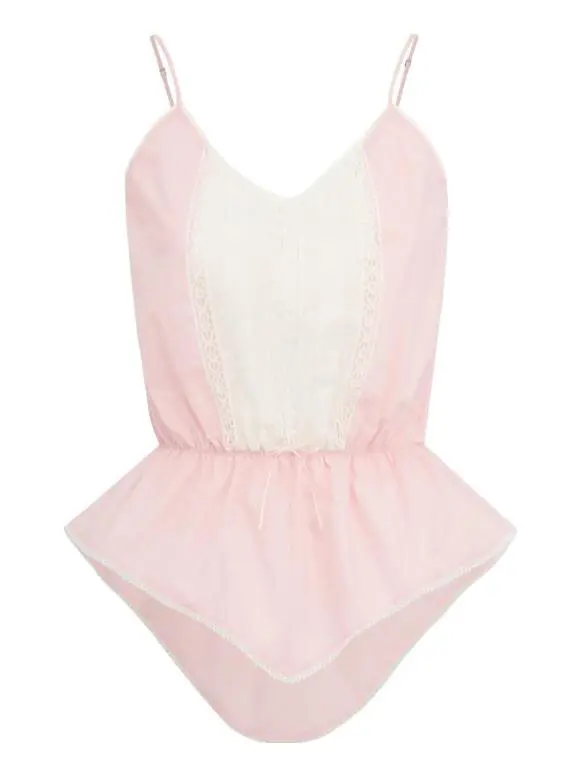 MSGM Lace Tank Top - Pink