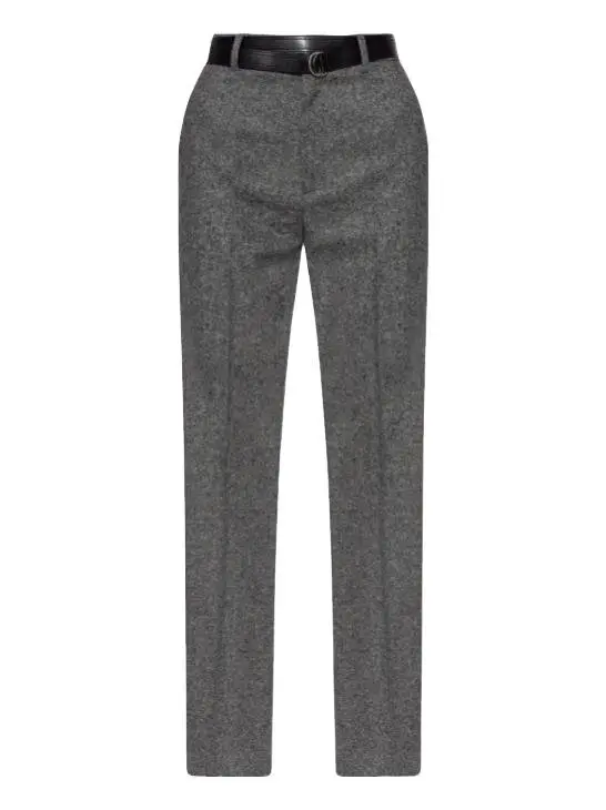 MAISON MARGIELA Belted Tailored Trousers - Black