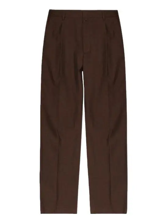 MAISON MARGIELA Creased-finish Wide-leg Trousers - Brown