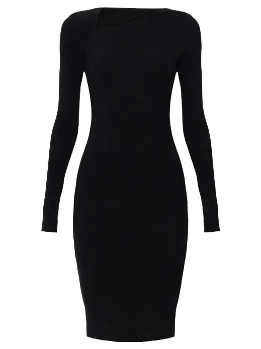 MAISON MARGIELA Fitted Knitted Dress - Black