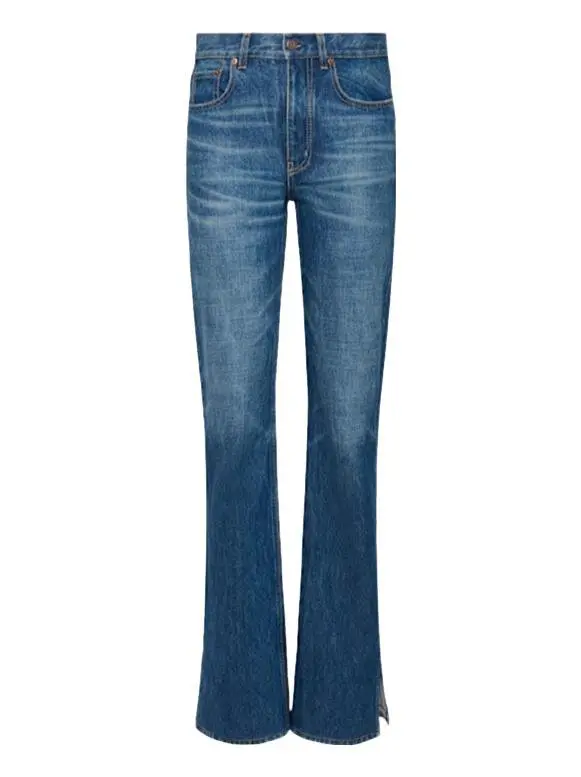 Chloé High Rise Straight Leg Jeans - Blue