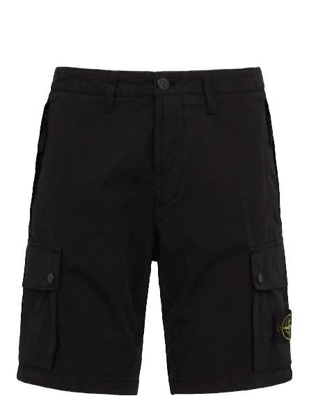 Stone Island Cargo Shorts - Black