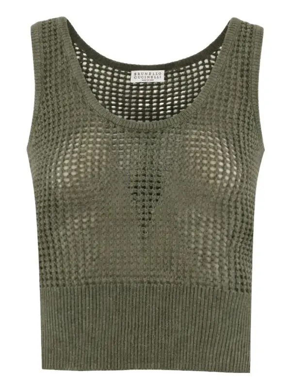 Brunello Cucinelli Sleeveless Knitted Tank Top - No