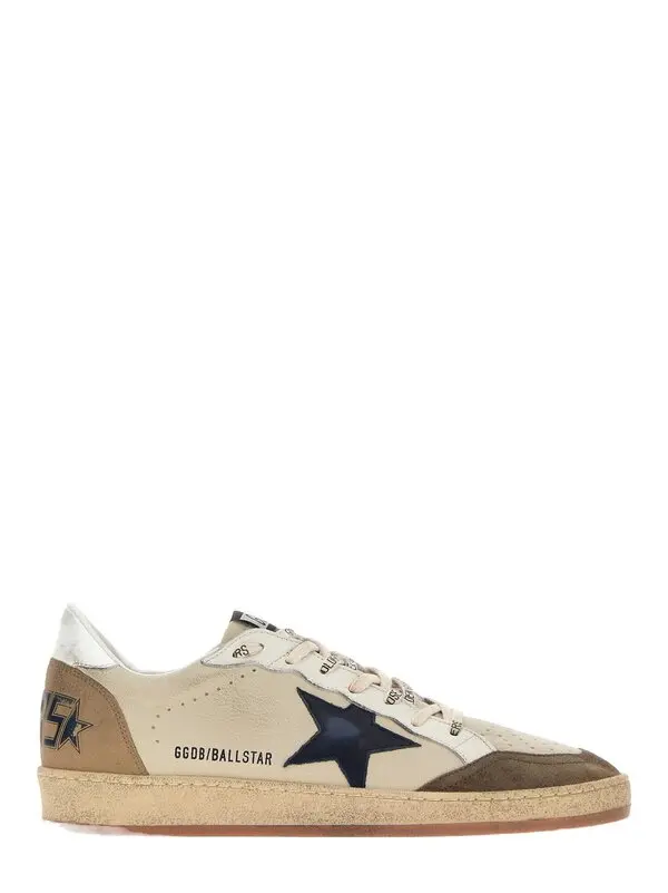 GOLDEN GOOSE Sand Leather Ball Star Sneakers - Light Brown