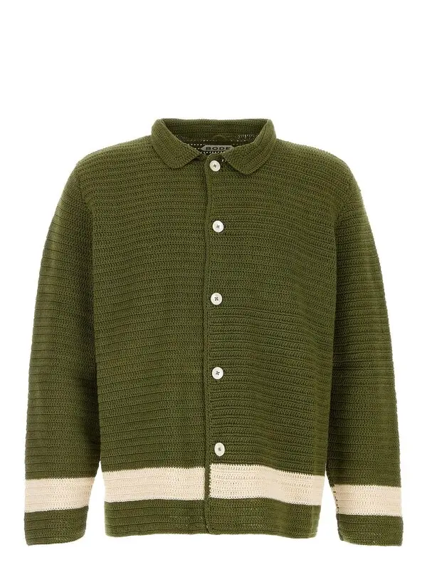 BODE Crochet Marsh Shirt - Green