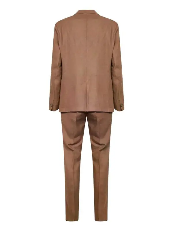 HEVO Single-breasted Notched-lapels Suit - Brown
