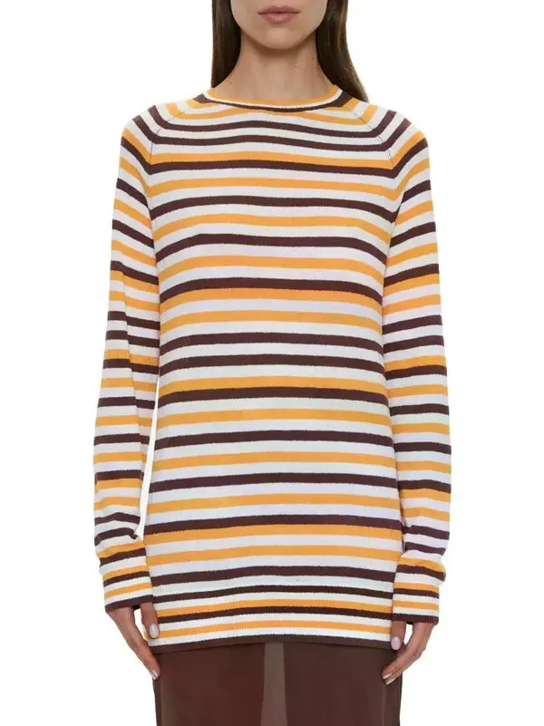 Christopher Esber Monument Stripe-knit Long Dress - White