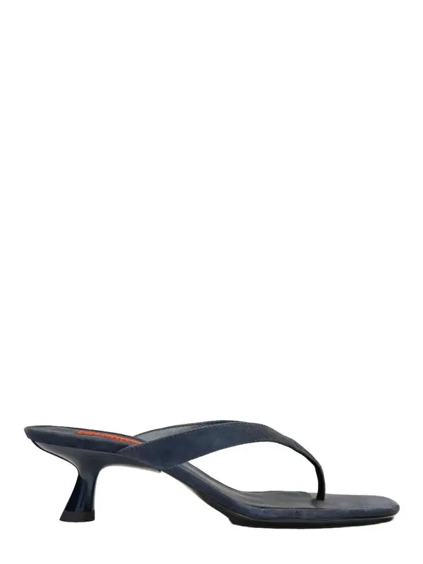 SIMONMILLER Beep Suede Heeled Sandals - Blue