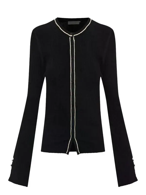 BY MALENE BIRGER Benny Ribbed-knit Cardigan - Black