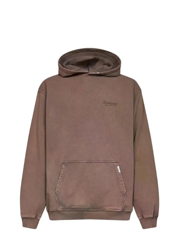 REPRESENT Owners' Club Logo-print Hoodie - Brown