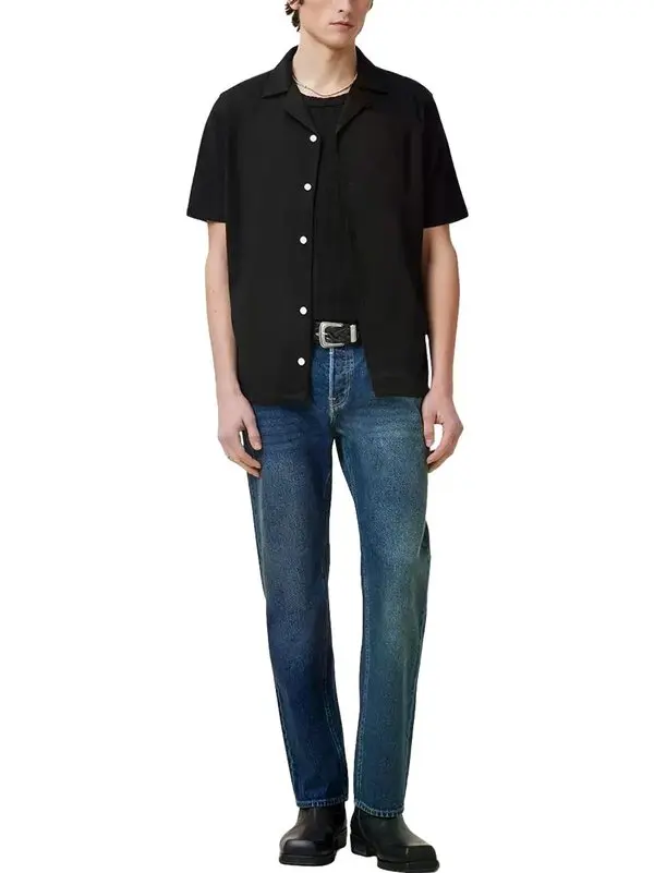ALLSAINTS Hudson Camp-collar Shirt - Black