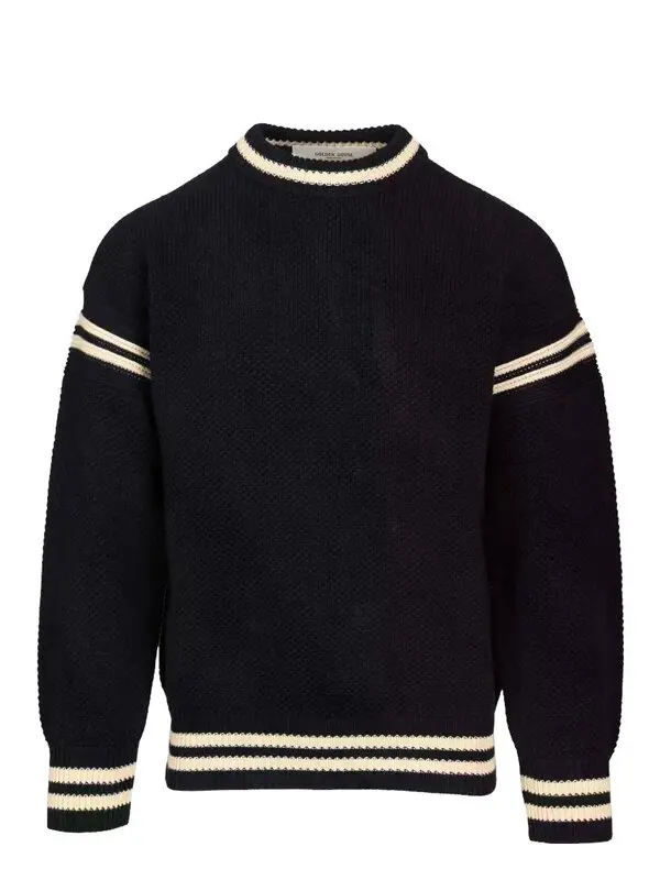 GOLDEN GOOSE Journey Waffle-stitch Sweater - Blue