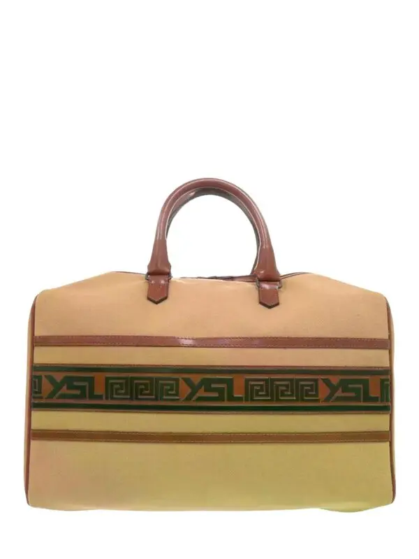 Saint Laurent 20th Century Canvas Boston Bag - Brown