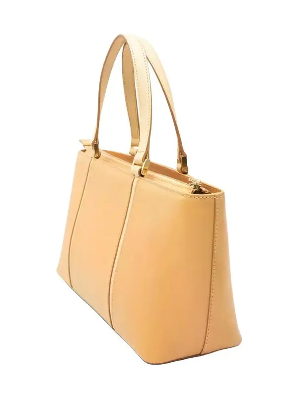 Burberry Leather Tote Bag - Brown